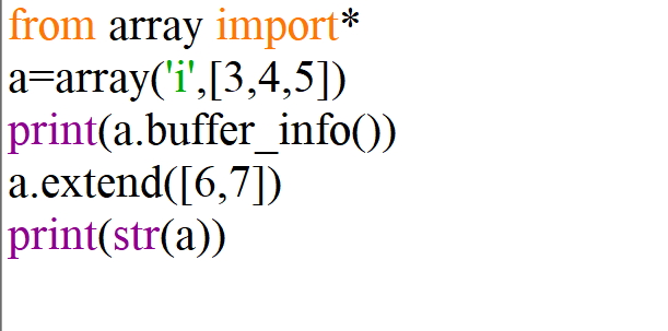 متدهای کلاس array در پایتون - باشگاه مهندسی پزشکی ایران